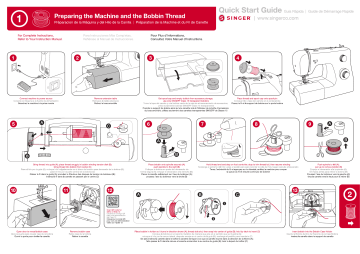 SINGER 2263 SIMPLE Sewing Machine Quick Setup Guide | Manualzz