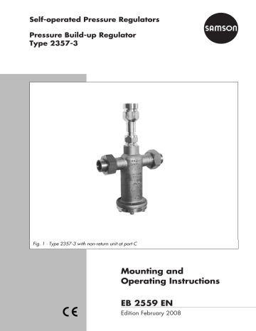 Samson 2357-3 Mounting And Operating Instructions | Manualzz
