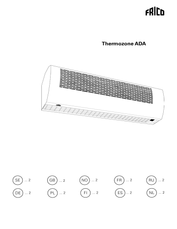 Frico Thermozone ADA Series Installation Manual | Manualzz