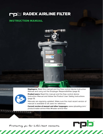 RPB RADEX AIRLINE FILTER Instruction Manual | Manualzz