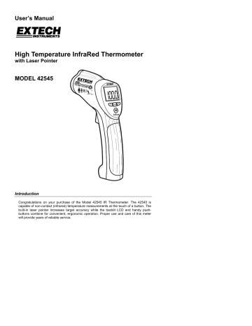 Extech Instruments 42545 User Manual | Manualzz