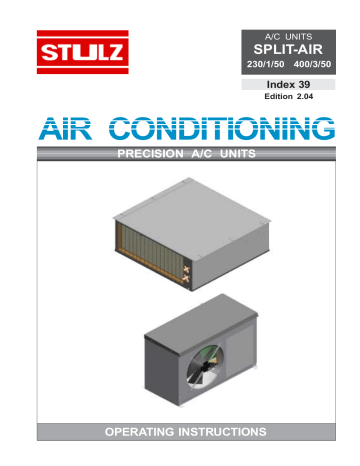 Stulz Split-Air CST 40 Operating Instructions Manual | Manualzz