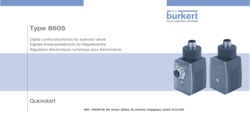 Burkert 8605 Series Quick Start Manual | Manualzz