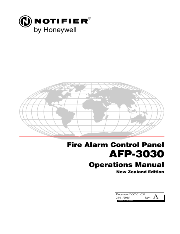 Notifier AFP-3030 Operation Manual | Manualzz