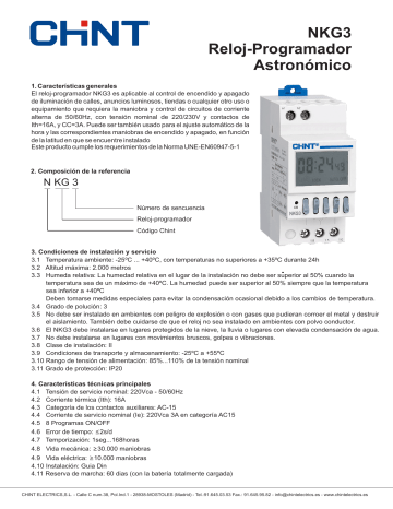 CHINT NKG3 Manual de usuario | Manualzz