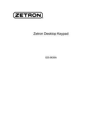 ZETRON 025-9636A Installation Instructions Manual | Manualzz