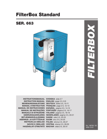 Nederman FilterBox Standard 663 Serie Manual De Instrucciones | Manualzz