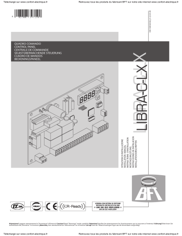BFT LIBRA-C-LX Installation Manual | Manualzz