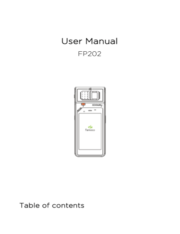 FAMOCO FP201, FP202 User Manual | Manualzz