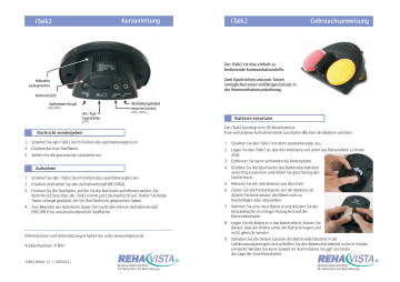 Rehavista iTalk2 Kurzanleitung | Manualzz