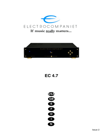 ELECTROCOMPANIET EC 4.7 Manual | Manualzz