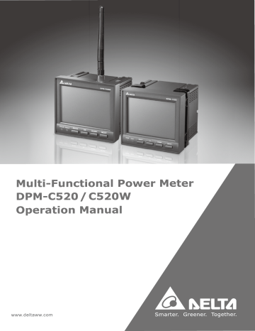 Delta DPM-C520, DPM-C520W Operation Manual | Manualzz