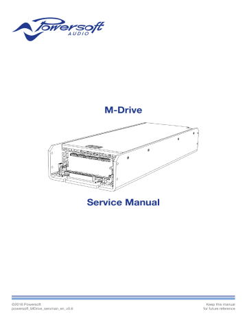 powersoft M-Drive Service Manual | Manualzz