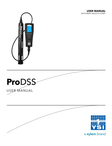 Xylem YSI ProDSS User Manual | Manualzz