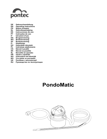 Pontec PondoMatic Návod na používanie | Manualzz
