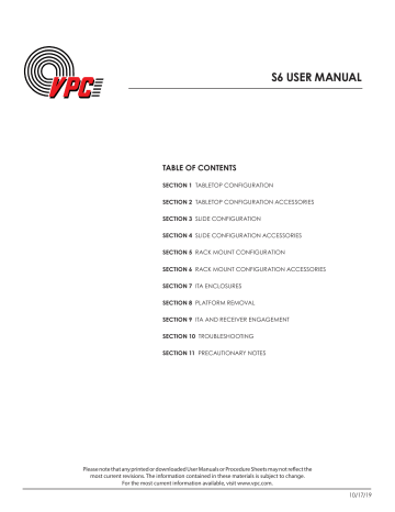VPC S6 User Manual | Manualzz