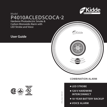 Kidde P4010ACLEDSCOCA-2 User Manual | Manualzz