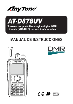 AnyTone AT-D878UV - Manual de usuario, Manual de operación, Manual técnico