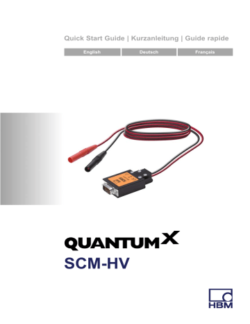 HBM QUANTUM X SCM-HV Quick Start Manual | Manualzz