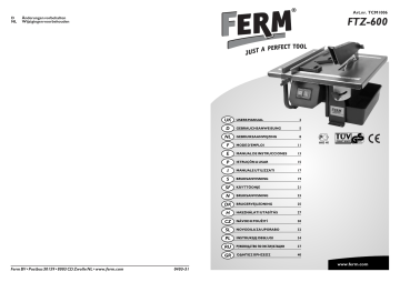 Ferm FTZ-600 User's Manual | Manualzz