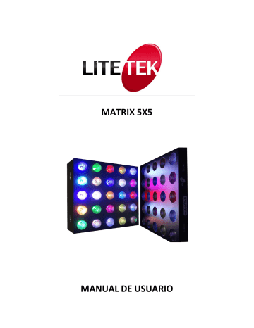 Lite Tek MATRIX 5X5 Manual de usuario | Manualzz