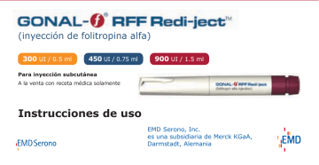 EMD GONAL-f RFF Redi-ject Instrucciones de operación | Manualzz