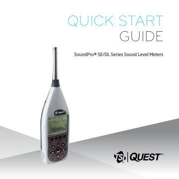 TSI Quest Soundpro SE Series Quick Start Guide | Manualzz