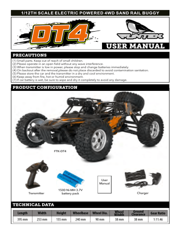 Funtek DT4, FTK-BJ4, FTK-MT4 Manual De Instrucciones | Manualzz