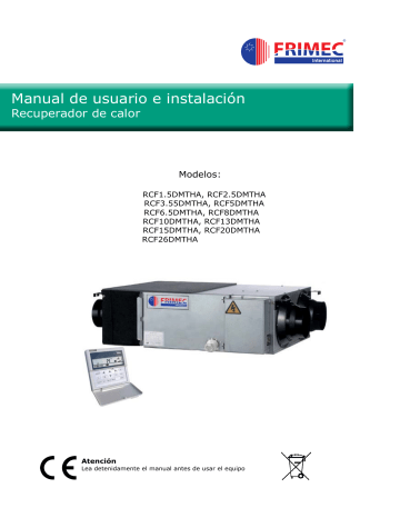 FRIMEC RCF2.5DMTHA Manual de usuario | Manualzz