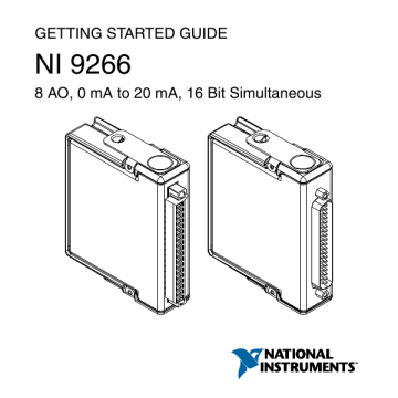National Instruments 9266 Getting Started Manual | Manualzz