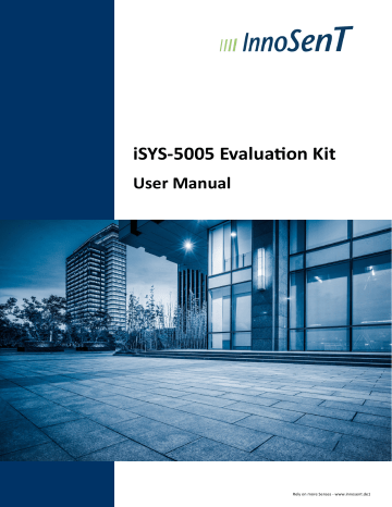InnoSenT iSYS-5005 User Manual | Manualzz