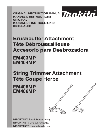 Makita EM403MP, EM404MP Manual De Instrucciones | Manualzz