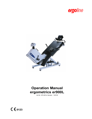 ergoline Ergometrics er900L, ergometrics er900 Operation Manual | Manualzz