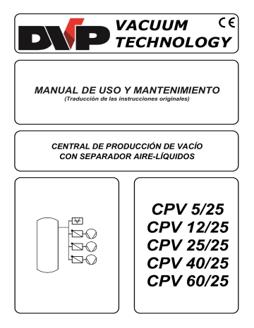 DVP CPV 40/25 Manual de usuario | Manualzz