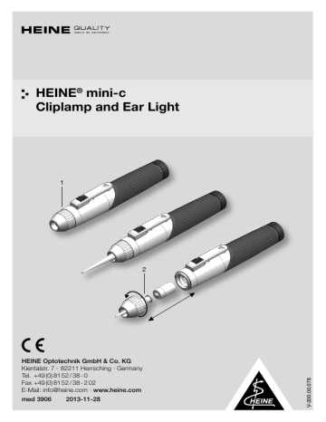 HEINE mini-c Quick Start Manual | Manualzz