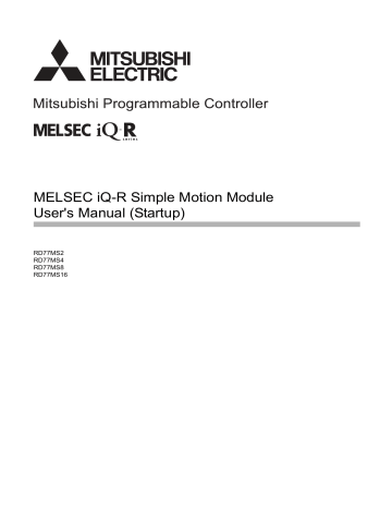 Mitsubishi Electric RD77MS16, RD77MS2, RD77MS4, RD77MS8 User Manual ...