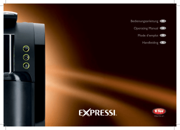 K-FEE EXPRESSI, Machine Operating Manual | Manualzz