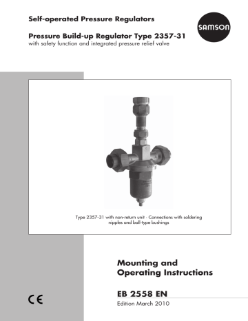 Samson 2357-31 Mounting And Operating Instructions | Manualzz