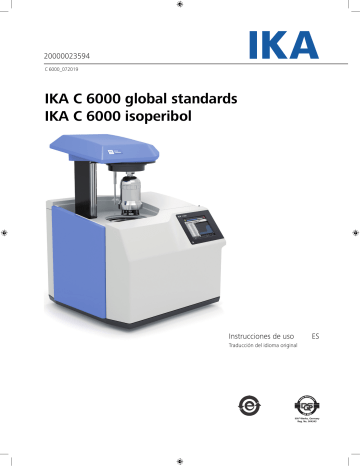 IKA C 6000 global standards Instrucciones de operación | Manualzz