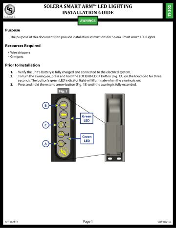 Lippert Components Solera Smart Arm Installation Manual | Manualzz