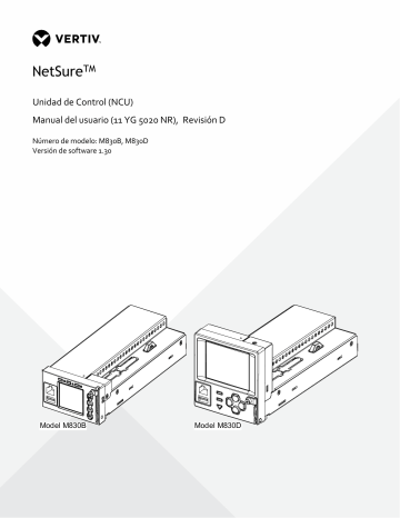 Vertiv NetSure M830D Manual de usuario | Manualzz