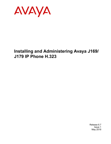 Avaya J169, J179 Installing And Administering | Manualzz