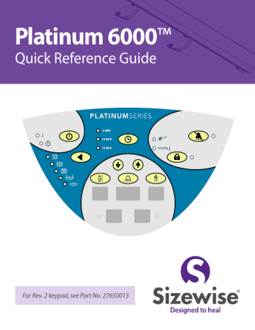 Sizewise Platinum 6000 Series Quick Reference Manual | Manualzz