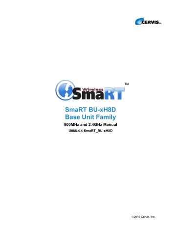 Cervis SmaRT BU-xH8D Series Manual | Manualzz