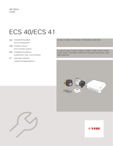 Nibe F1355 Series, S1155, SMO 40 Installer Manual | Manualzz