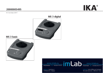 IKA MS 3 basic Manual | Manualzz