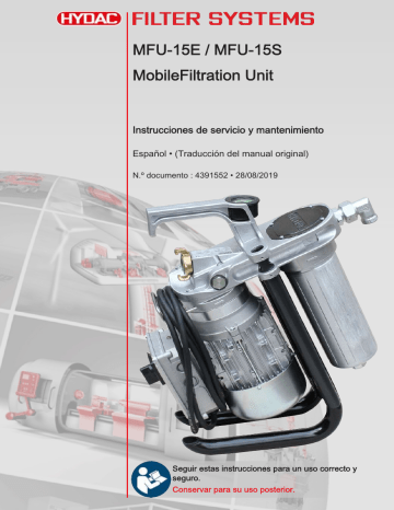 Hydac MFU-15S Manual de usuario | Manualzz