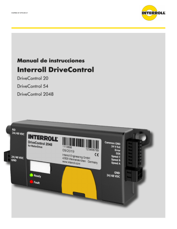 Interroll DriveControl 2048 Manual de usuario | Manualzz