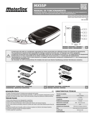 Motorline professional MX5SP Manual De Funcionamiento | Manualzz