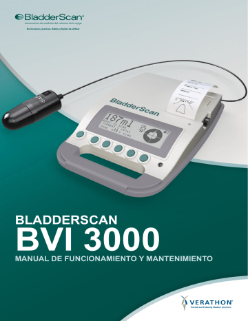 Verathon BLADDERSCAN BVI 3000 Instrucciones de operación | Manualzz